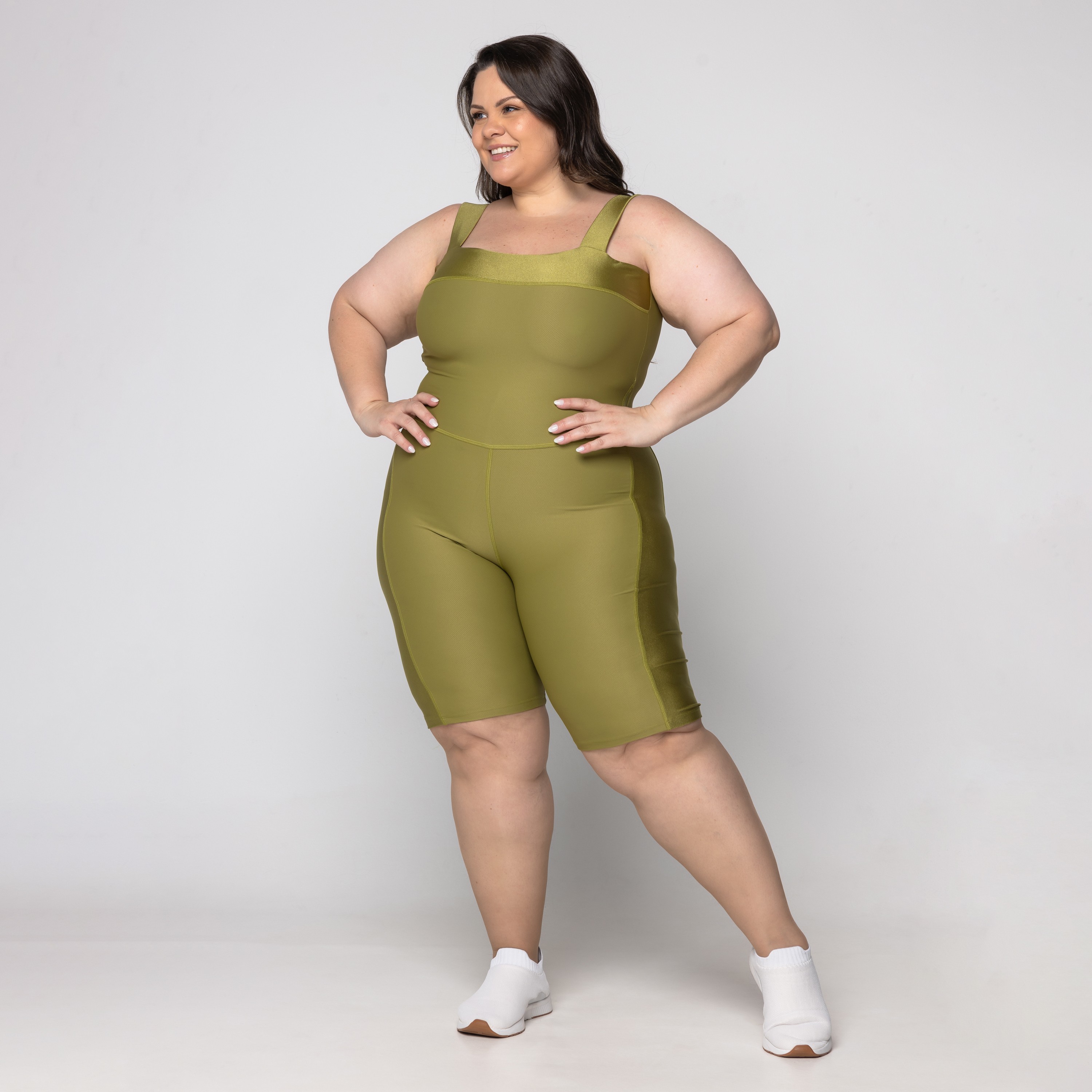 Macaquinho Georgia Plus Size - Físico Fitness