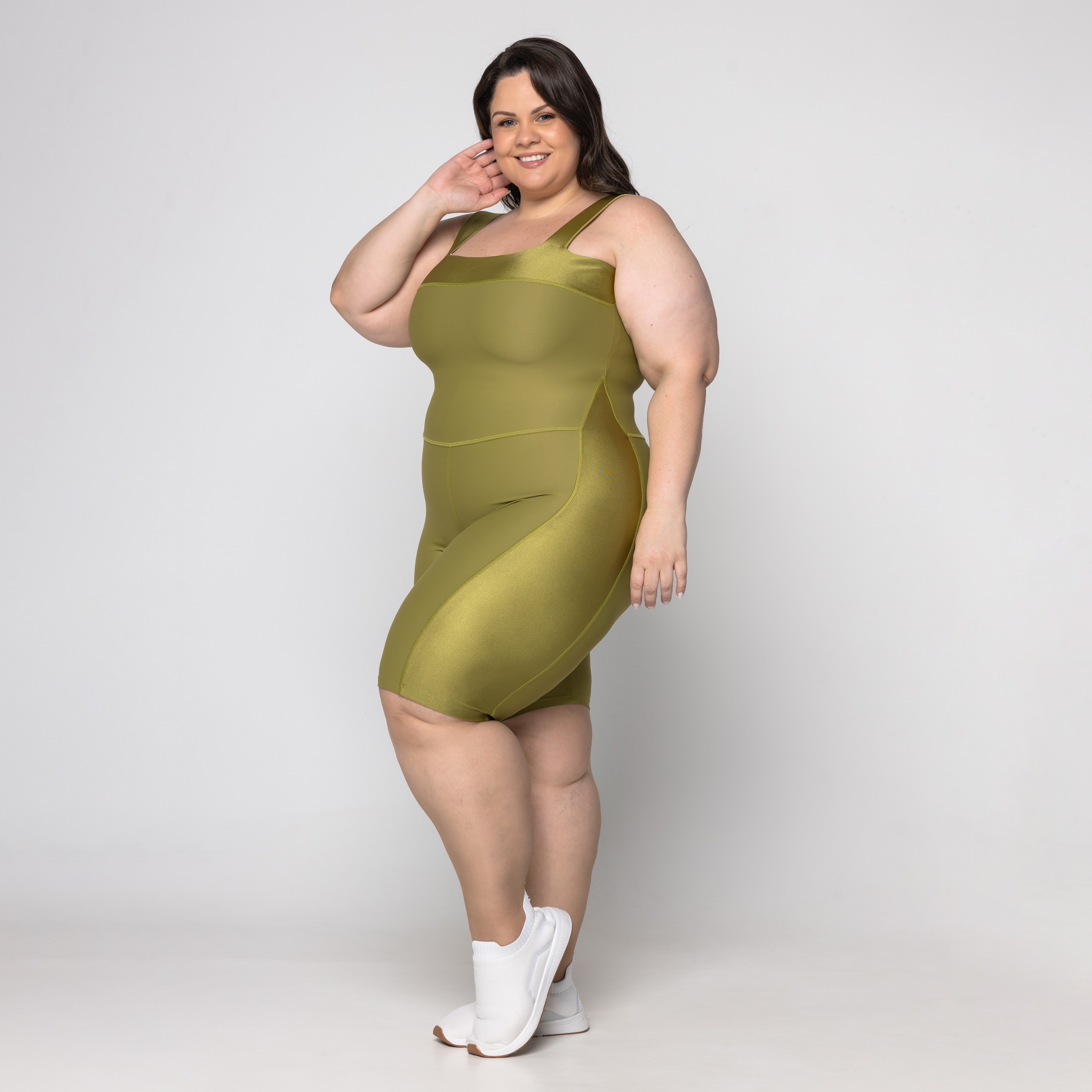 Macaquinho Georgia Plus Size - Físico Fitness