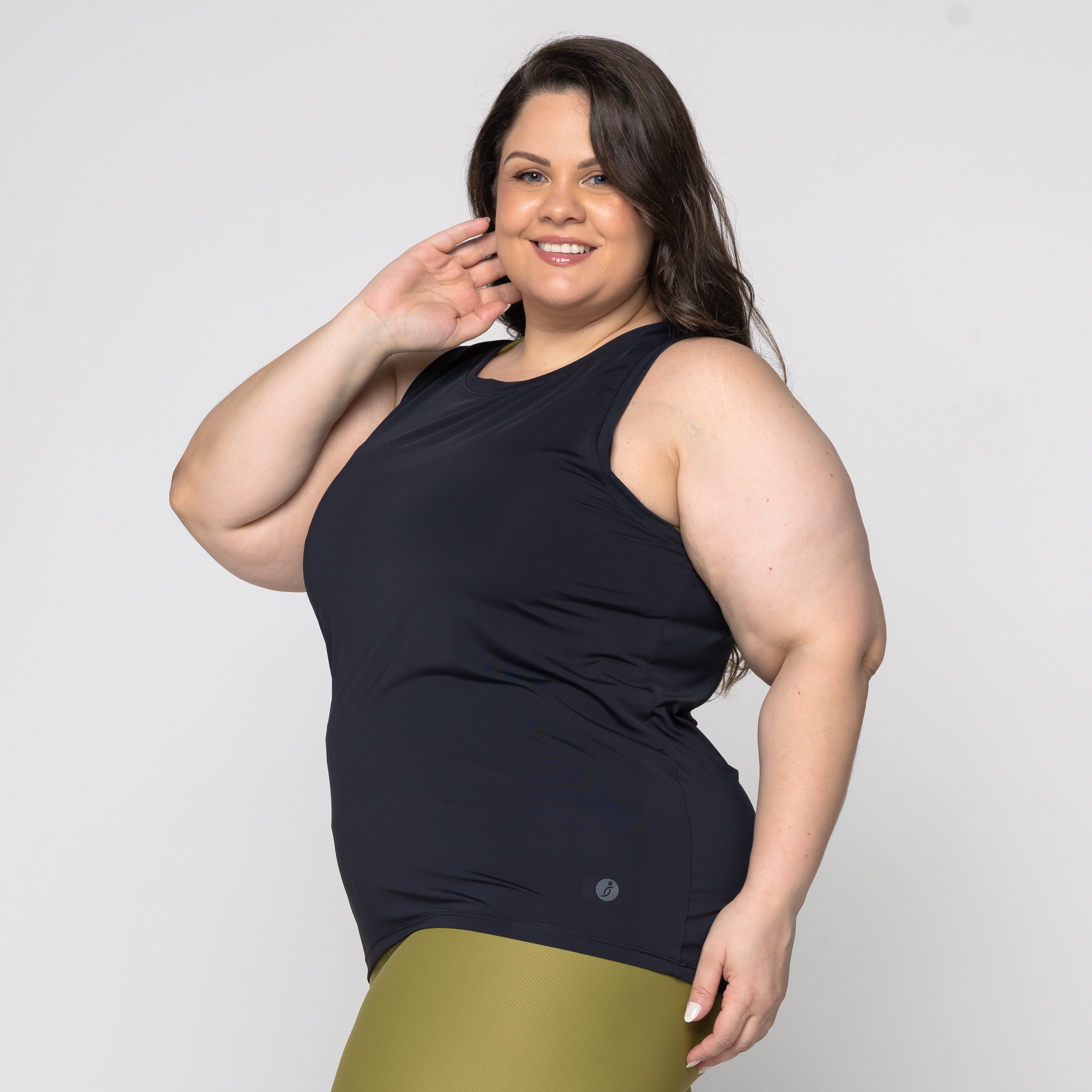 Regata Ananda Grafiato Plus Size - Físico Fitness
