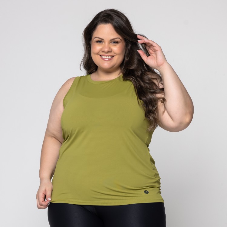 Regata Ananda Grafiato Plus Size - Físico Fitness
