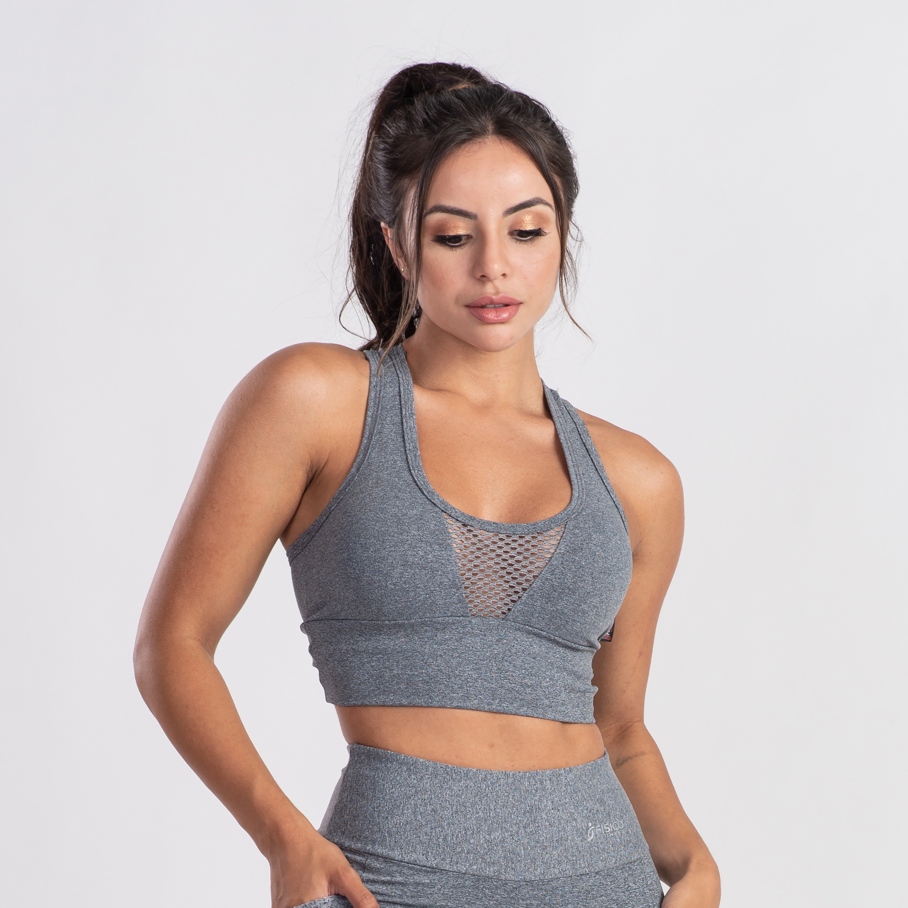 Top Fitness Nadador Com Tela Arrastão Jojo - Físico Fitness