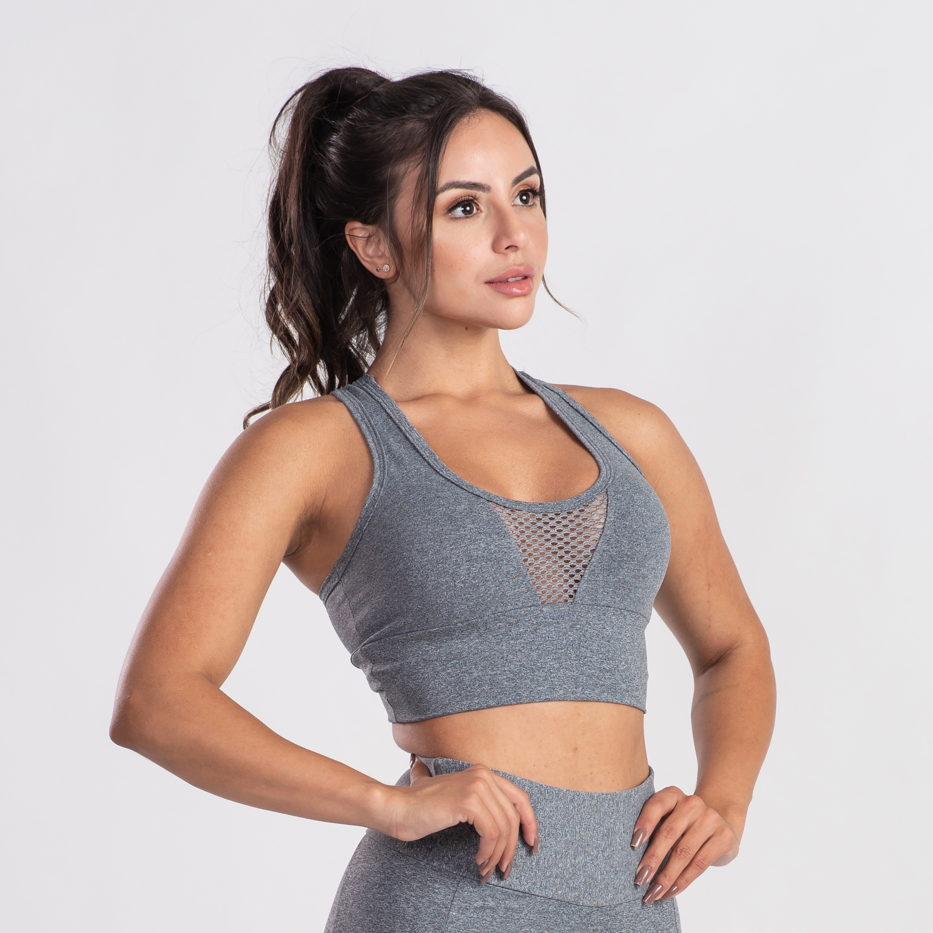 Top Fitness Nadador Com Tela Arrastão Jojo - Físico Fitness