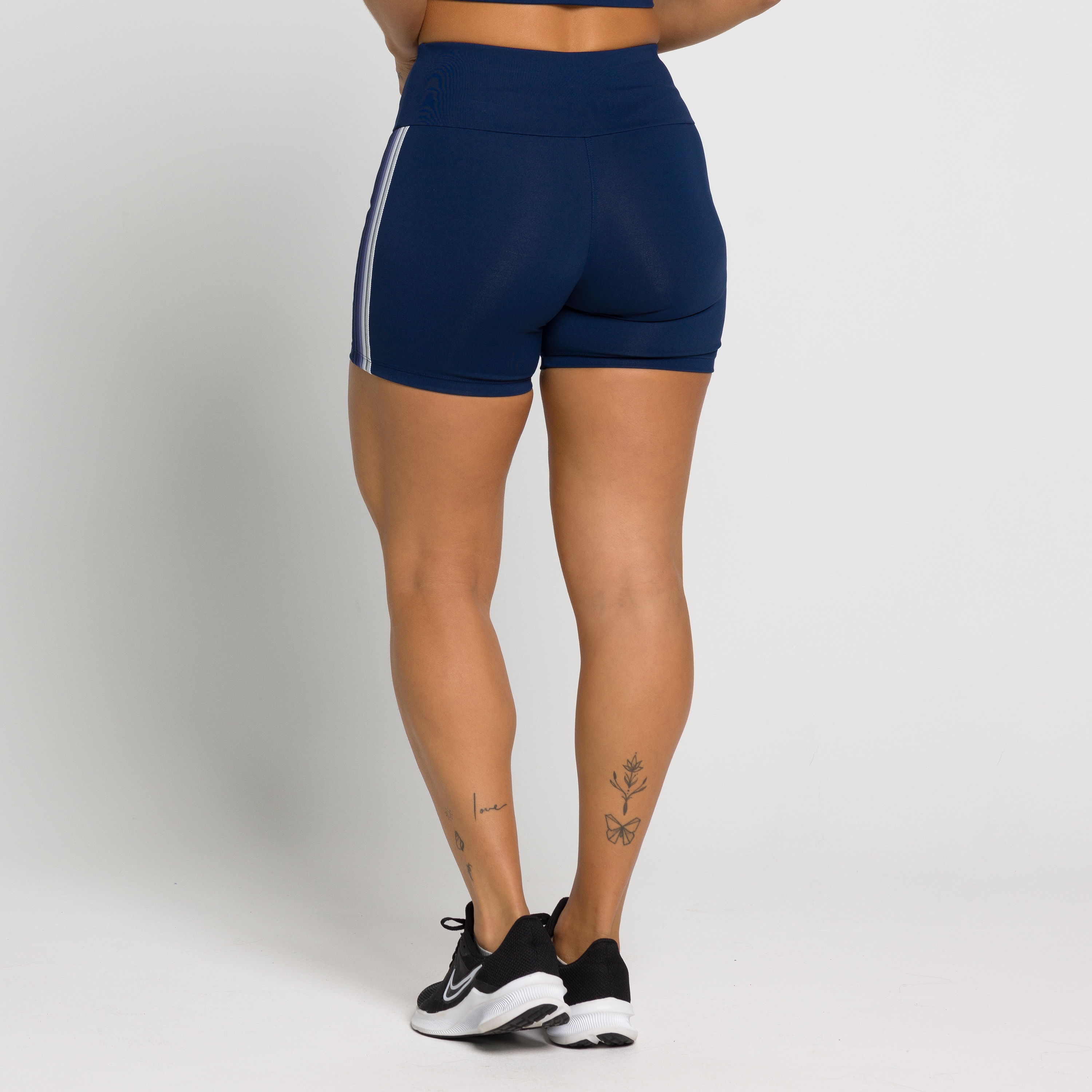 Short Fitness Sarah com Faixa Lateral em Elástico Degradê - Físico Fitness