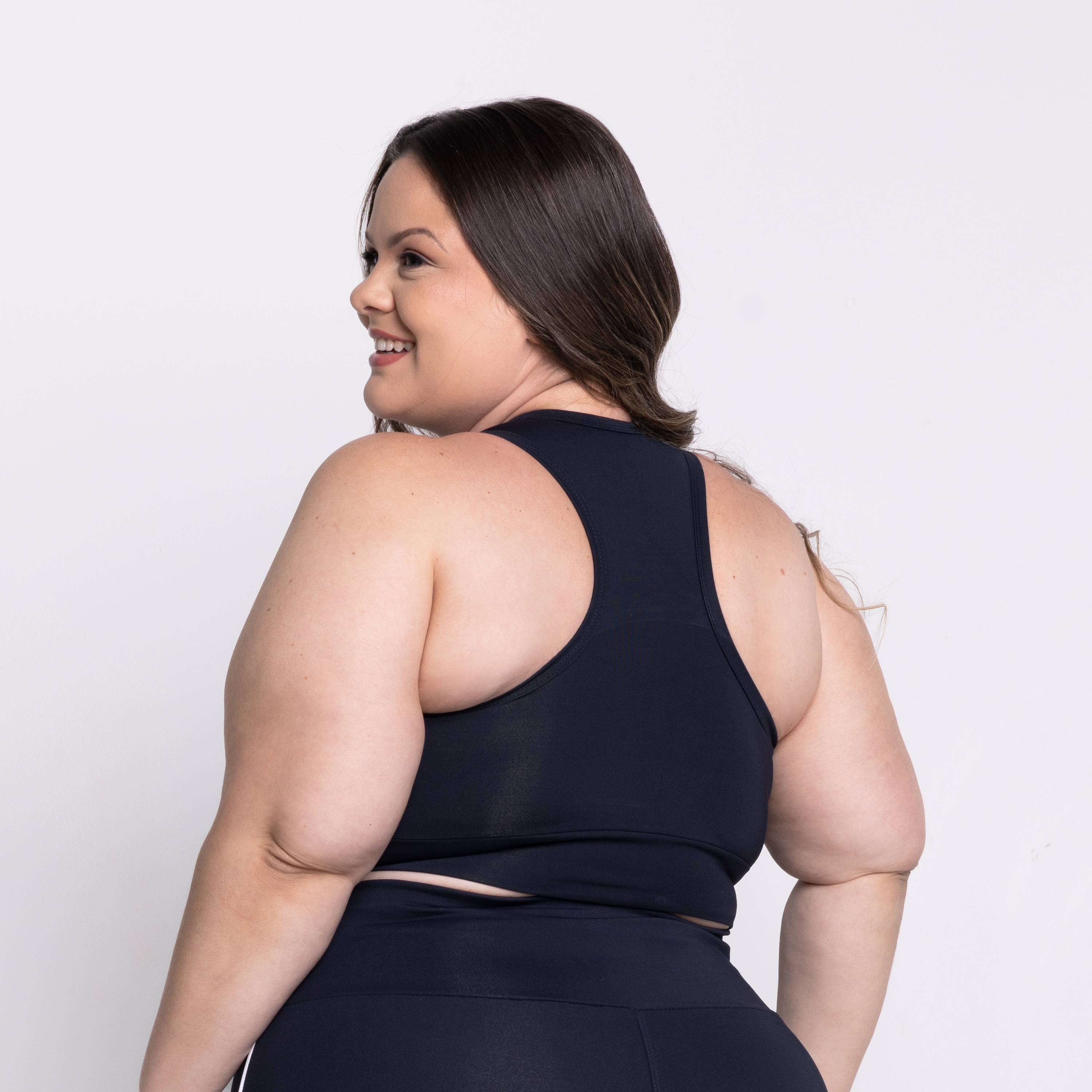Top Vivian Nadador Plus Size - Físico Fitness