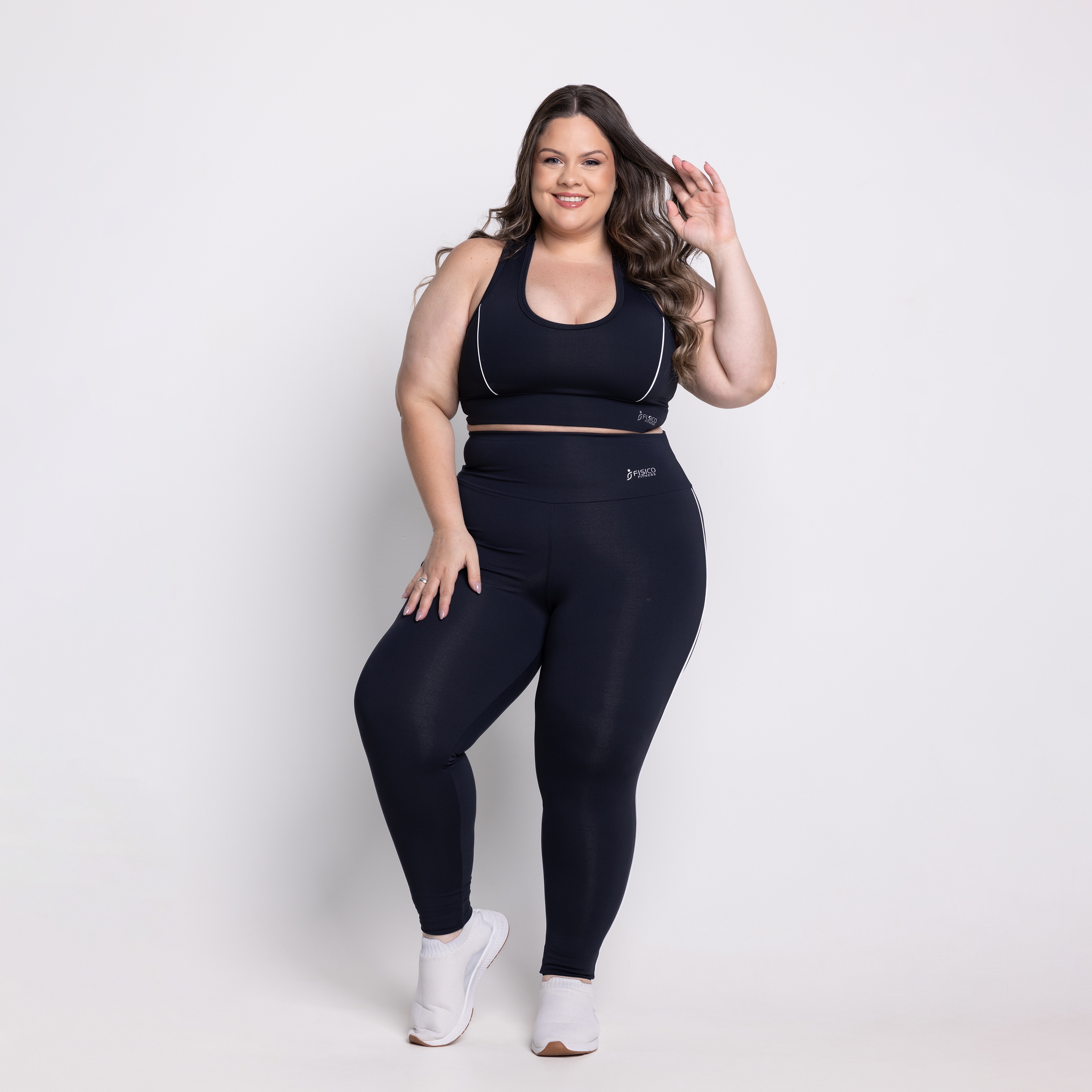 Top Vivian Nadador Plus Size - Físico Fitness