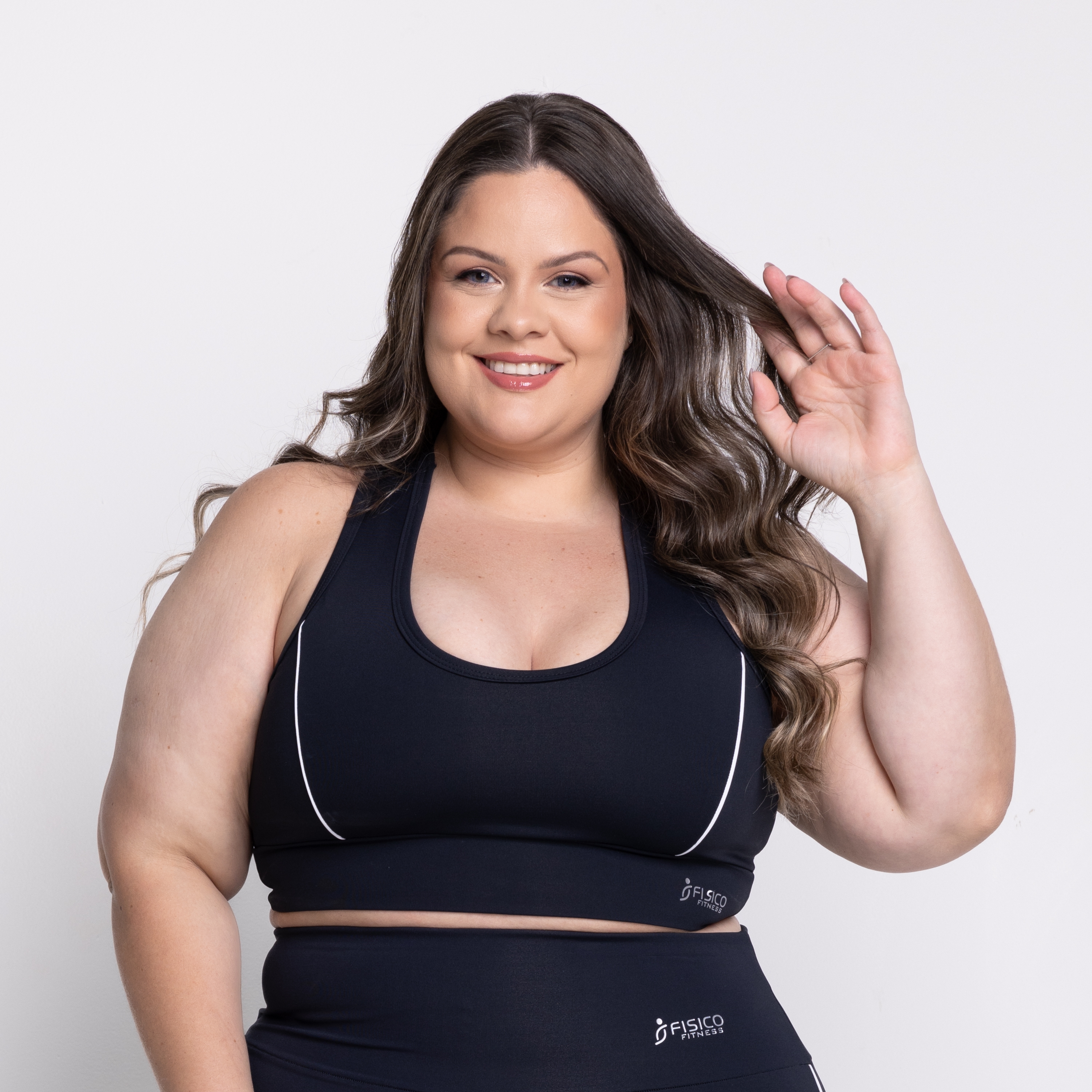 Top Vivian Nadador Plus Size - Físico Fitness