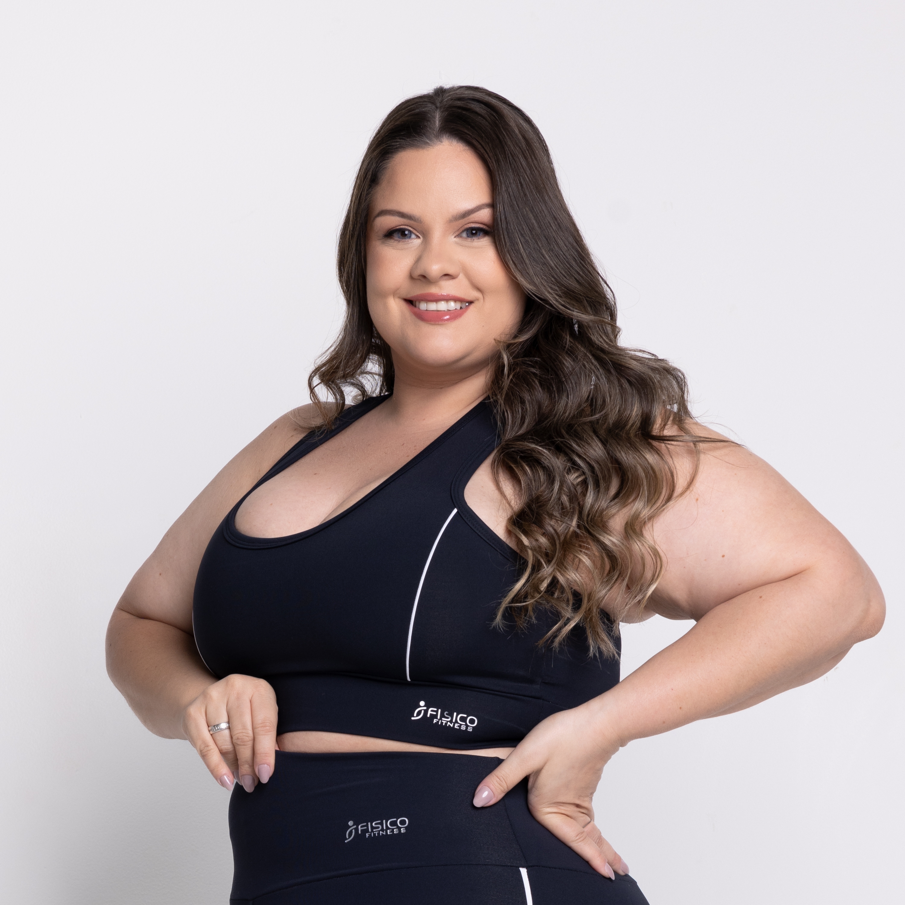 Top Vivian Nadador Plus Size - Físico Fitness