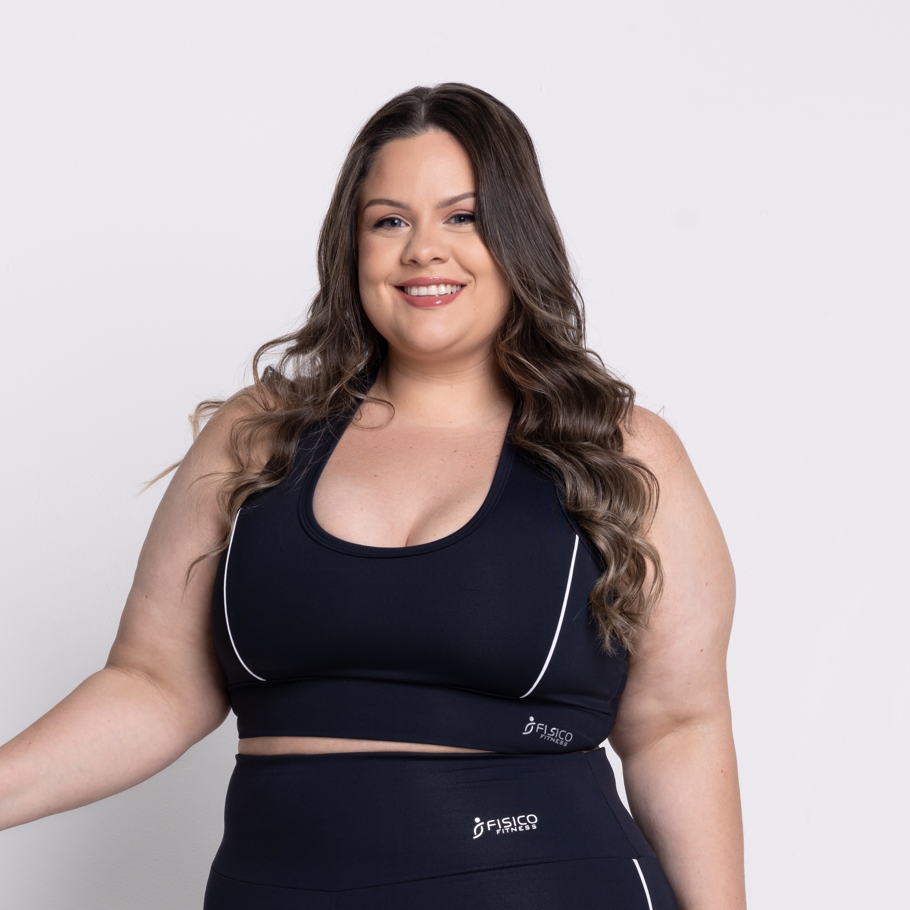 Top Vivian Nadador Plus Size - Físico Fitness