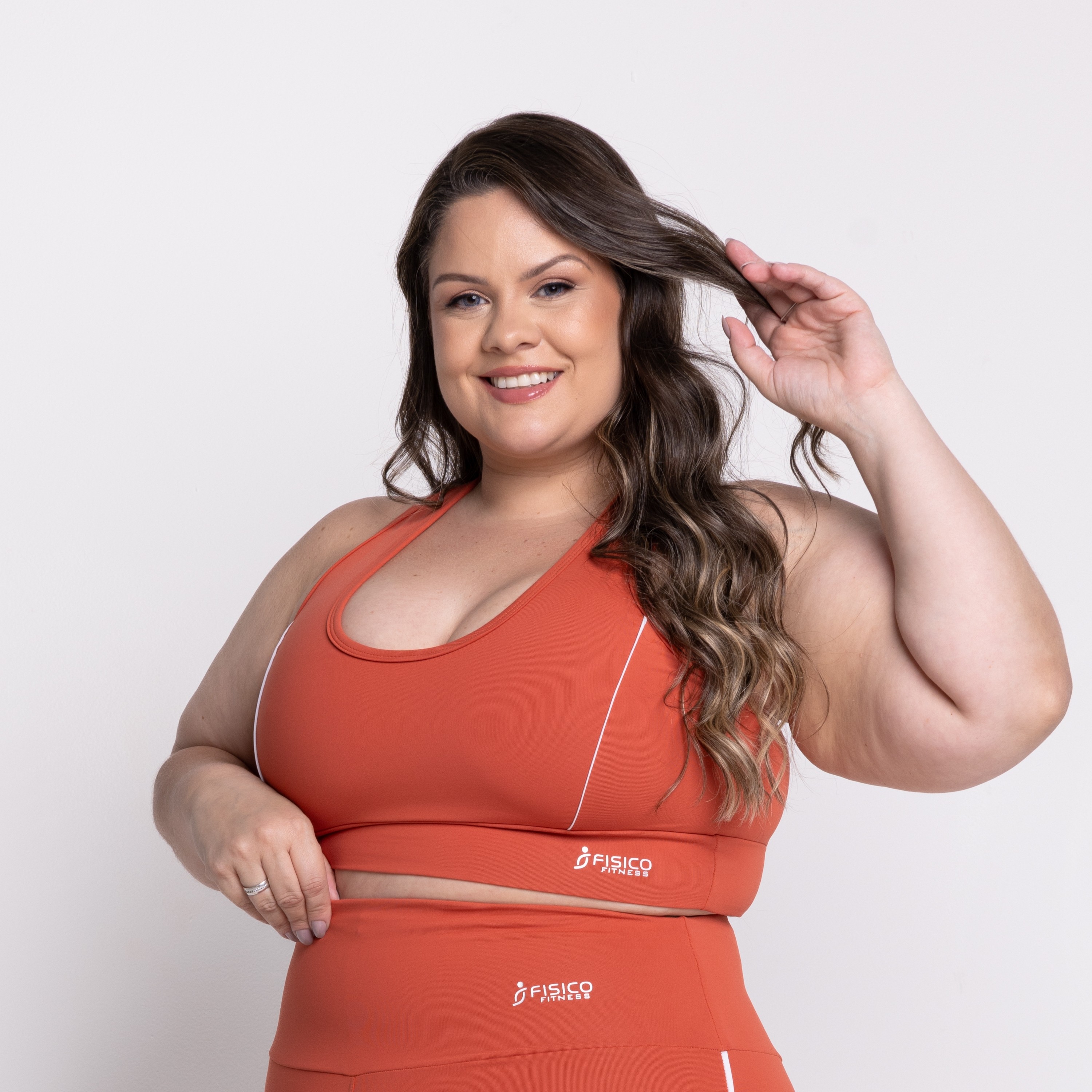 Top Vivian Nadador Plus Size - Físico Fitness
