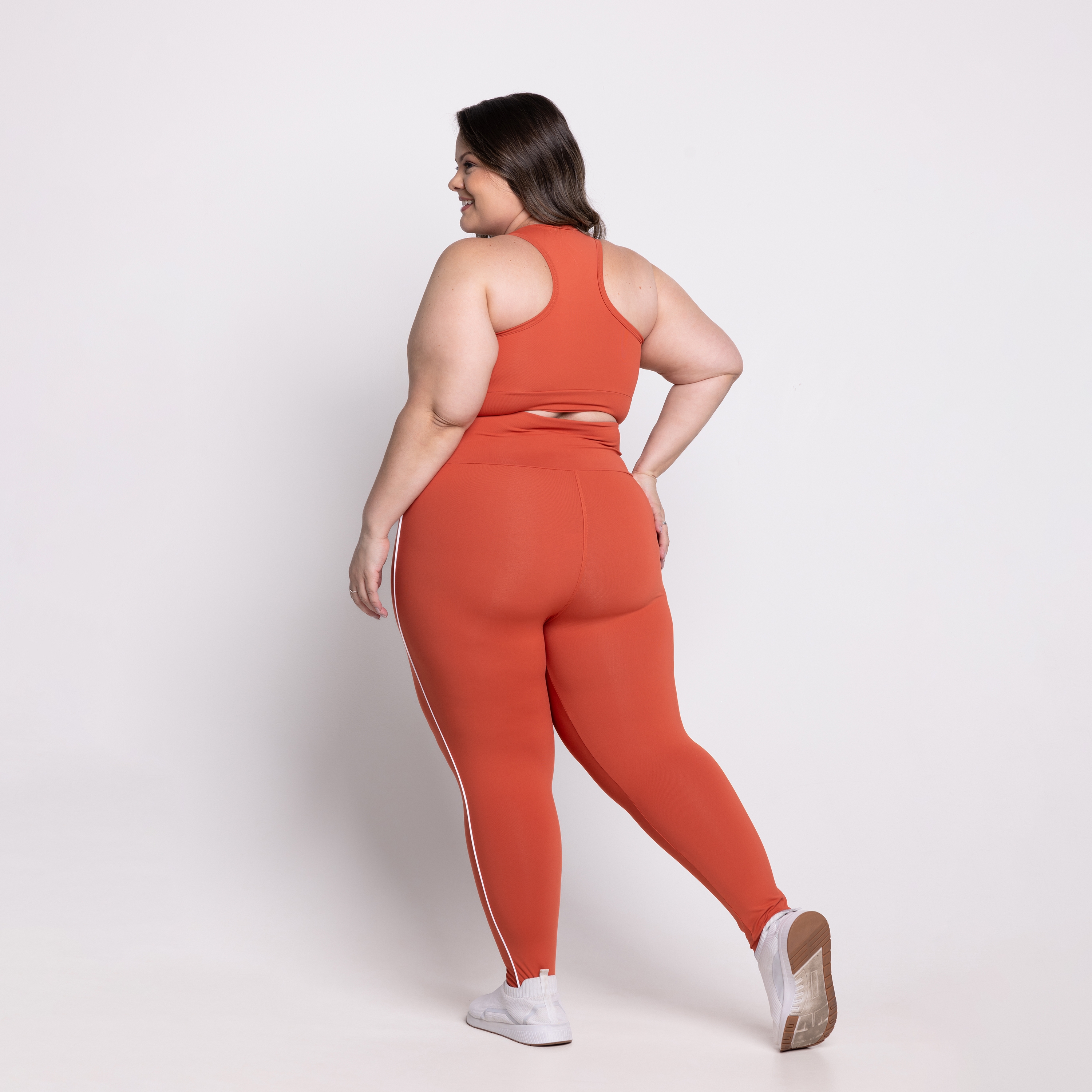 Top Vivian Nadador Plus Size - Físico Fitness