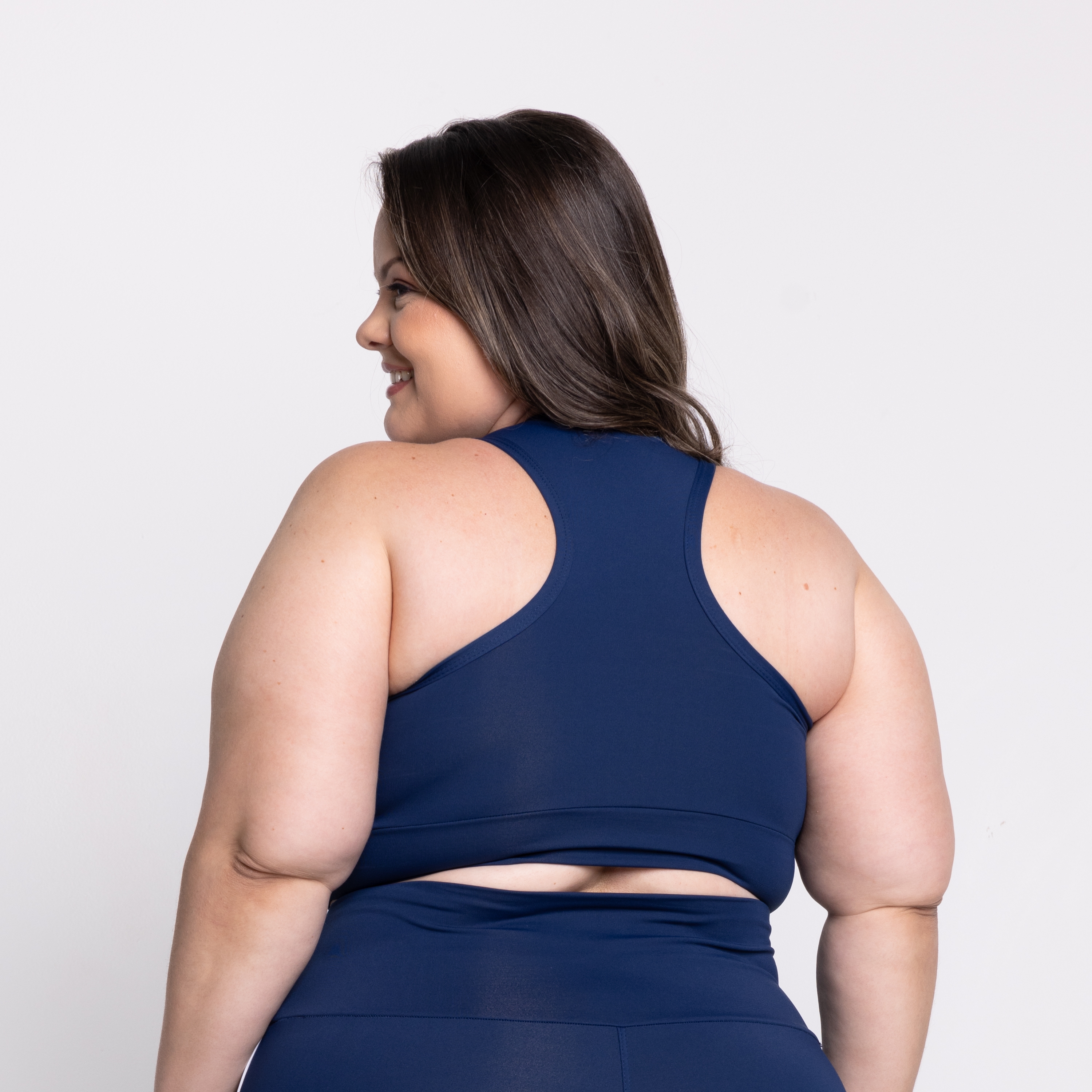 Top Vivian Nadador Plus Size - Físico Fitness