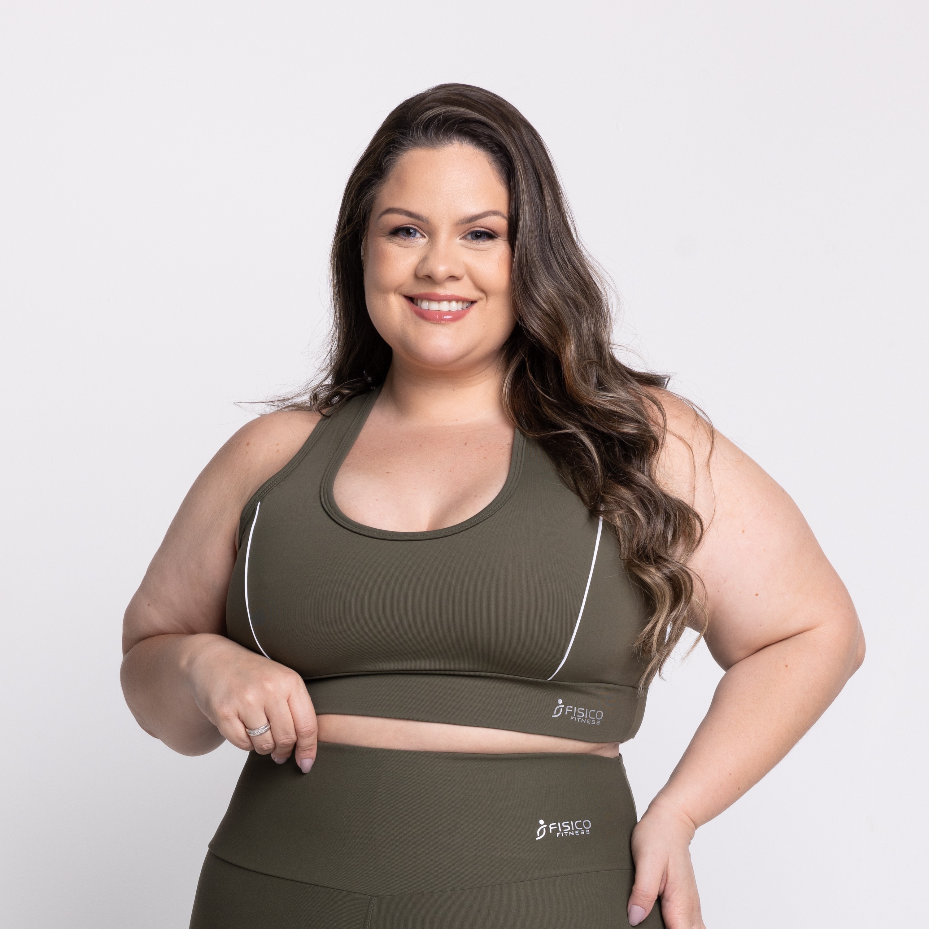 Top Vivian Nadador Plus Size - Físico Fitness