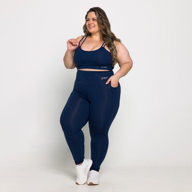 Top Caroline Plus Size em Poliamida - Físico Fitness