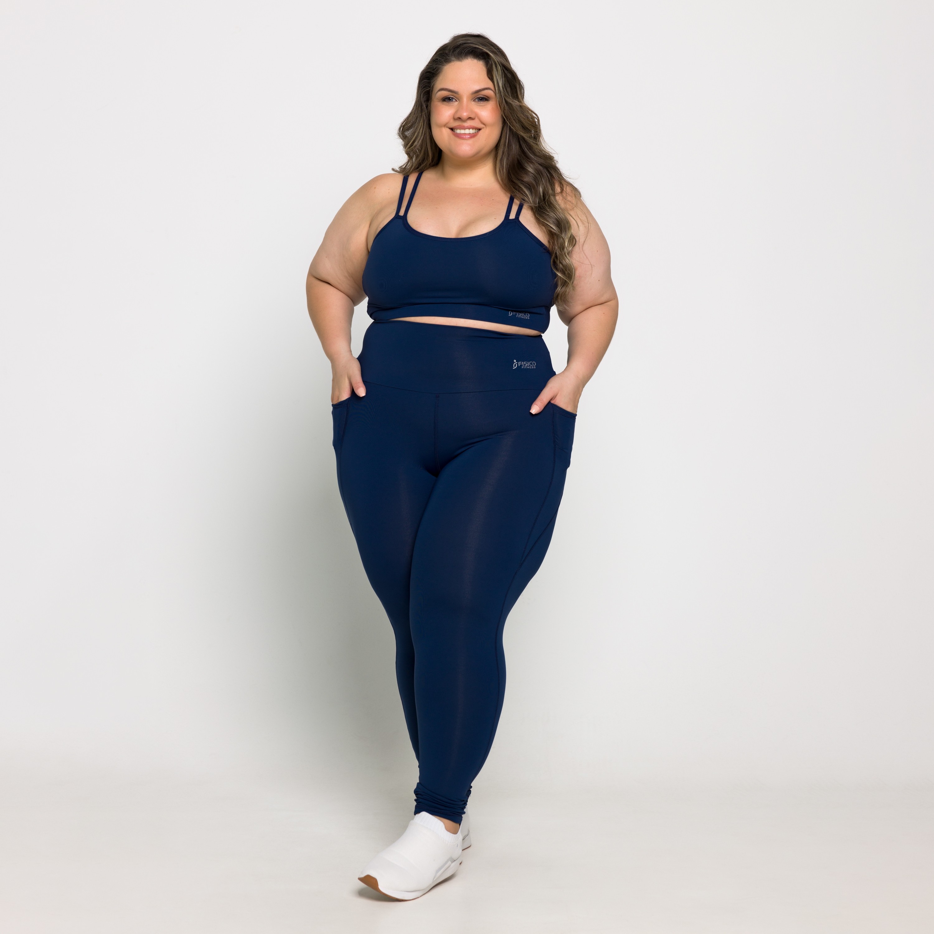 Top Caroline Plus Size em Poliamida - Físico Fitness