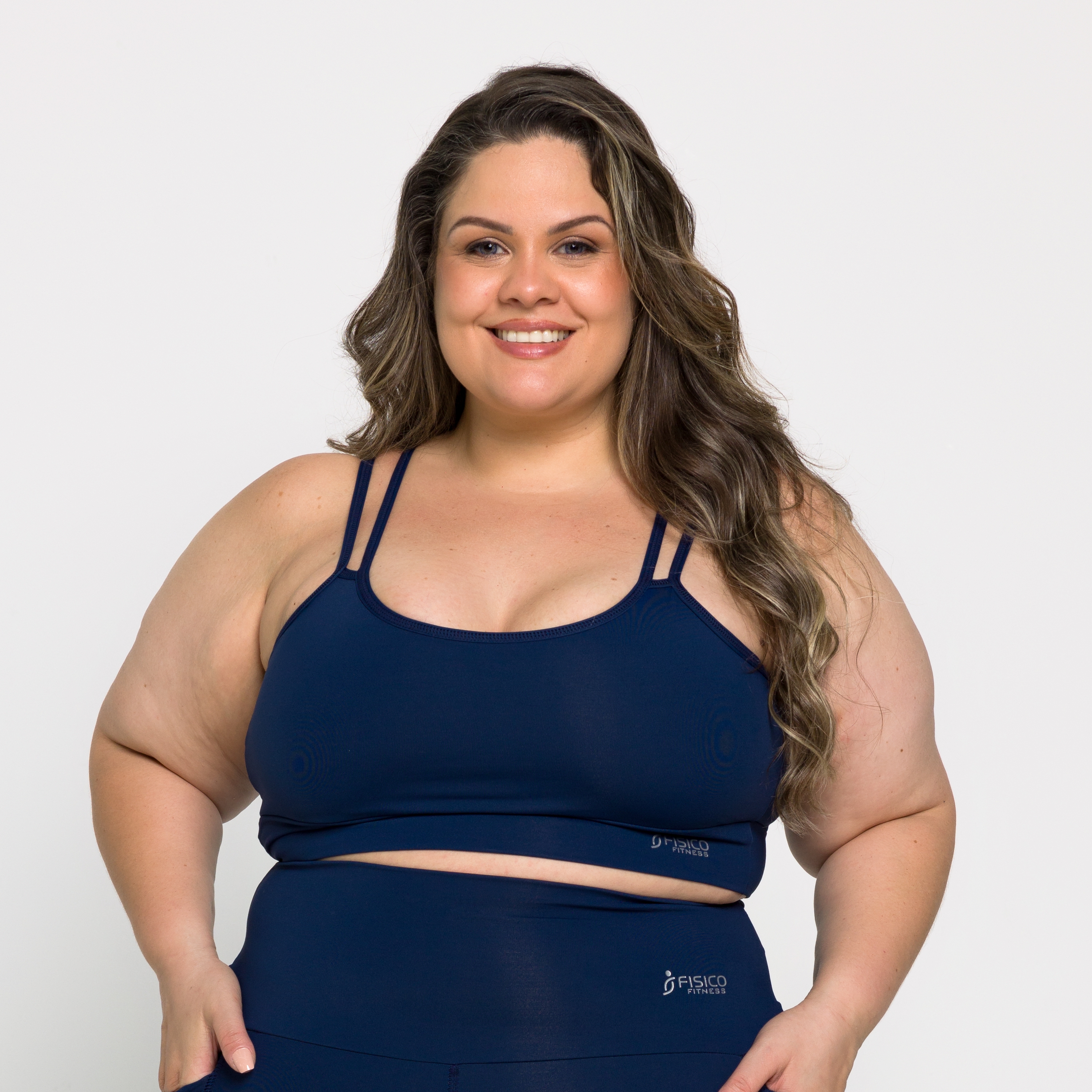 Top Caroline Plus Size em Poliamida - Físico Fitness