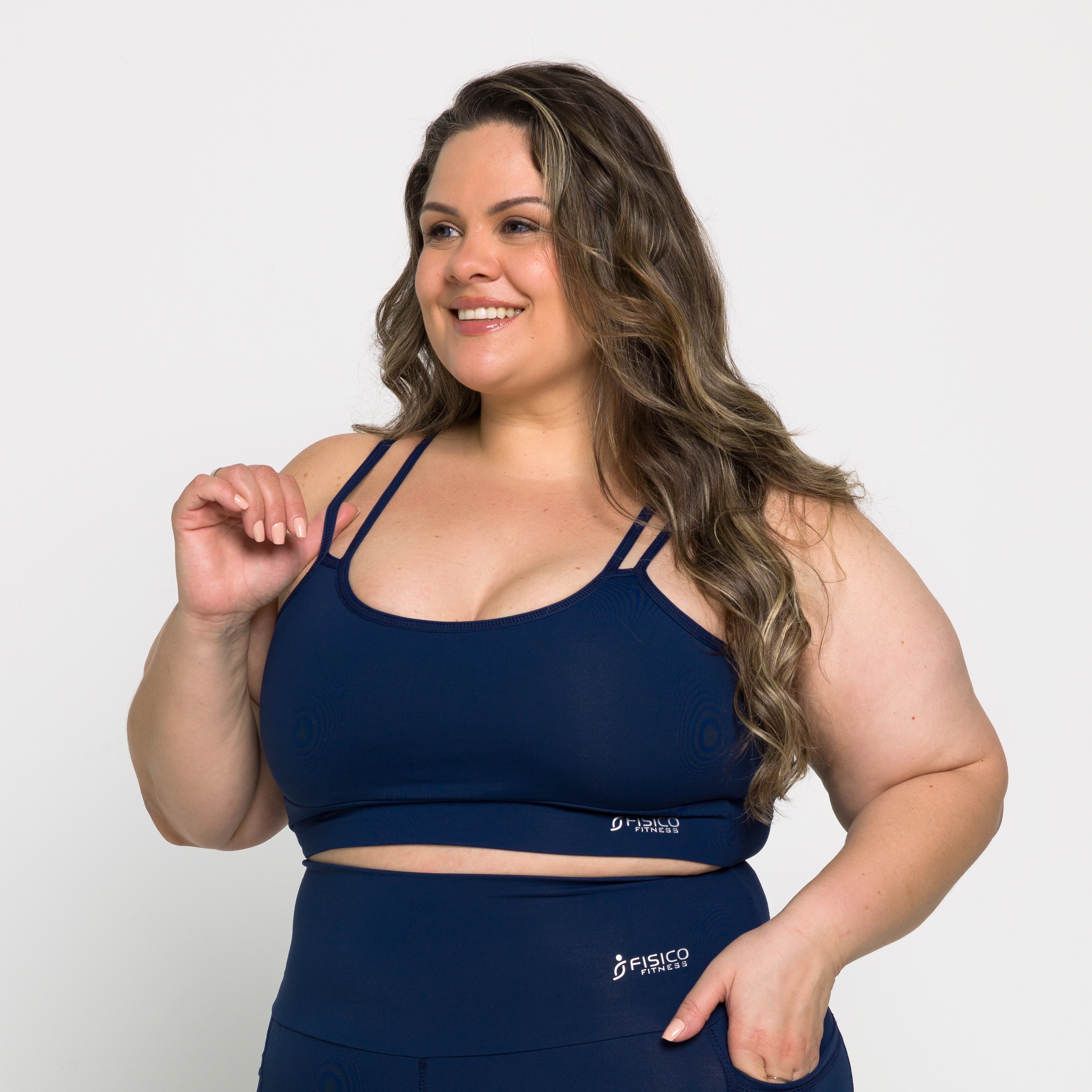 Top Caroline Plus Size em Poliamida - Físico Fitness
