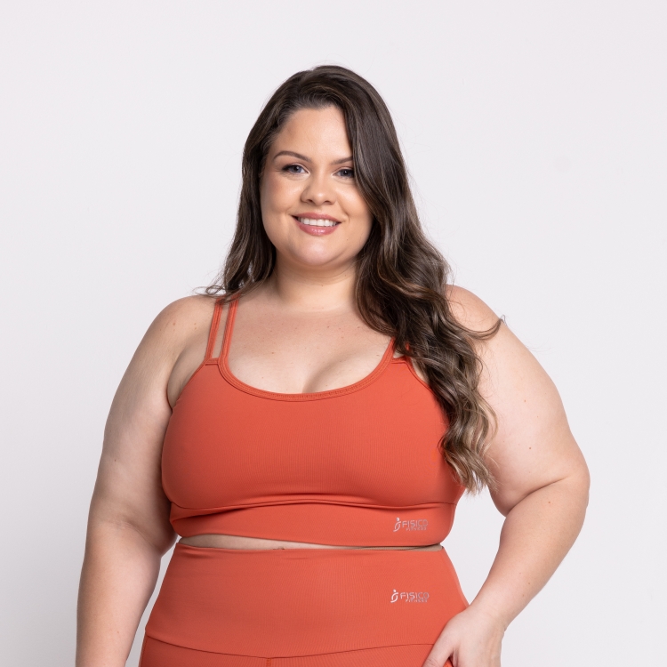 Top Caroline Plus Size em Poliamida - Físico Fitness
