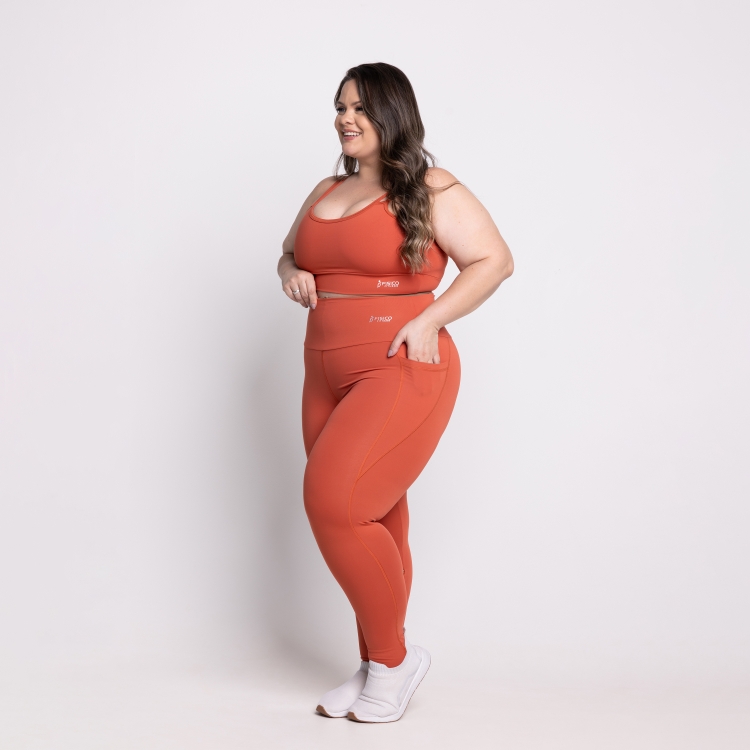 Top Caroline Plus Size em Poliamida - Físico Fitness