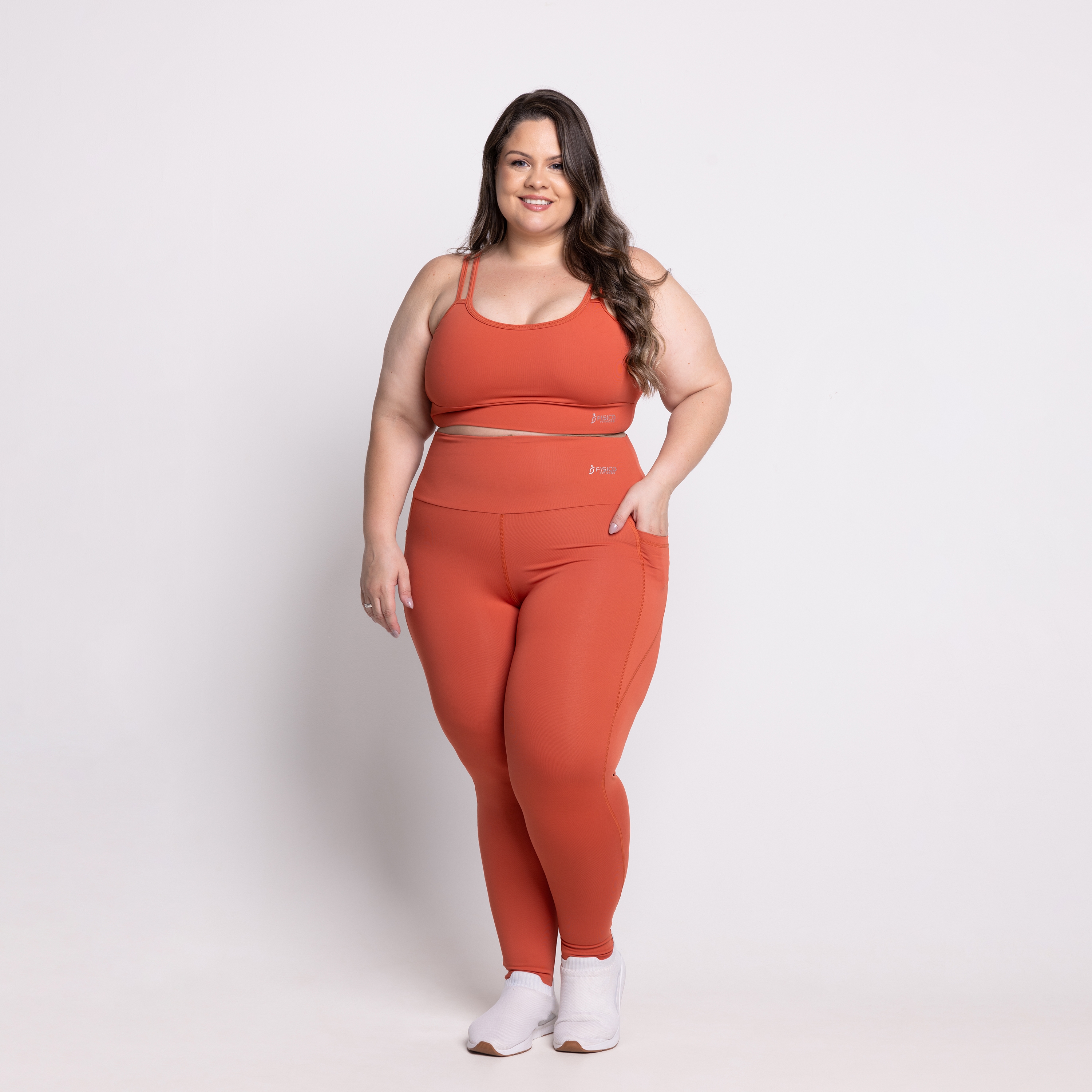 Top Caroline Plus Size em Poliamida - Físico Fitness