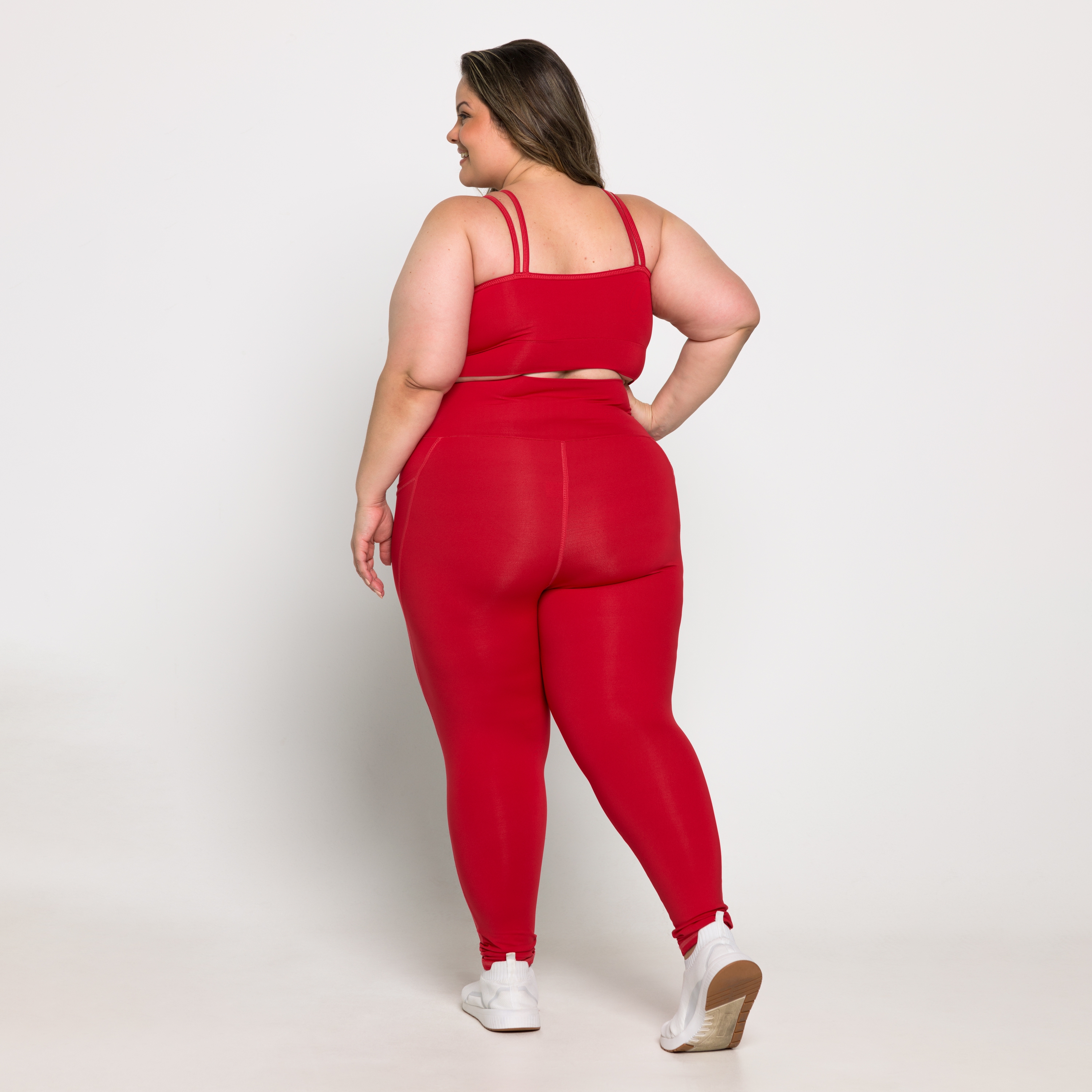 Top Caroline Plus Size em Poliamida - Físico Fitness