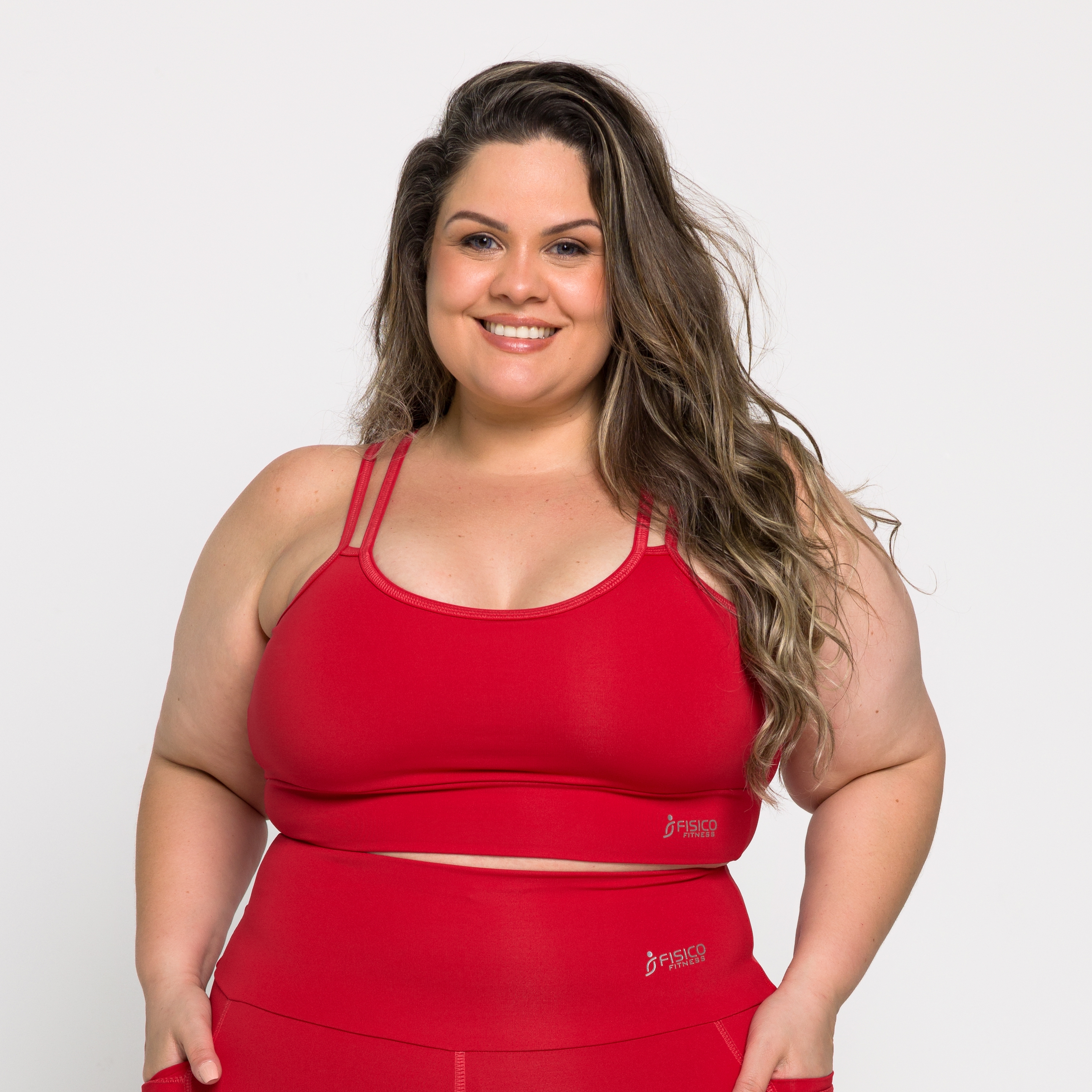 Top Caroline Plus Size em Poliamida - Físico Fitness