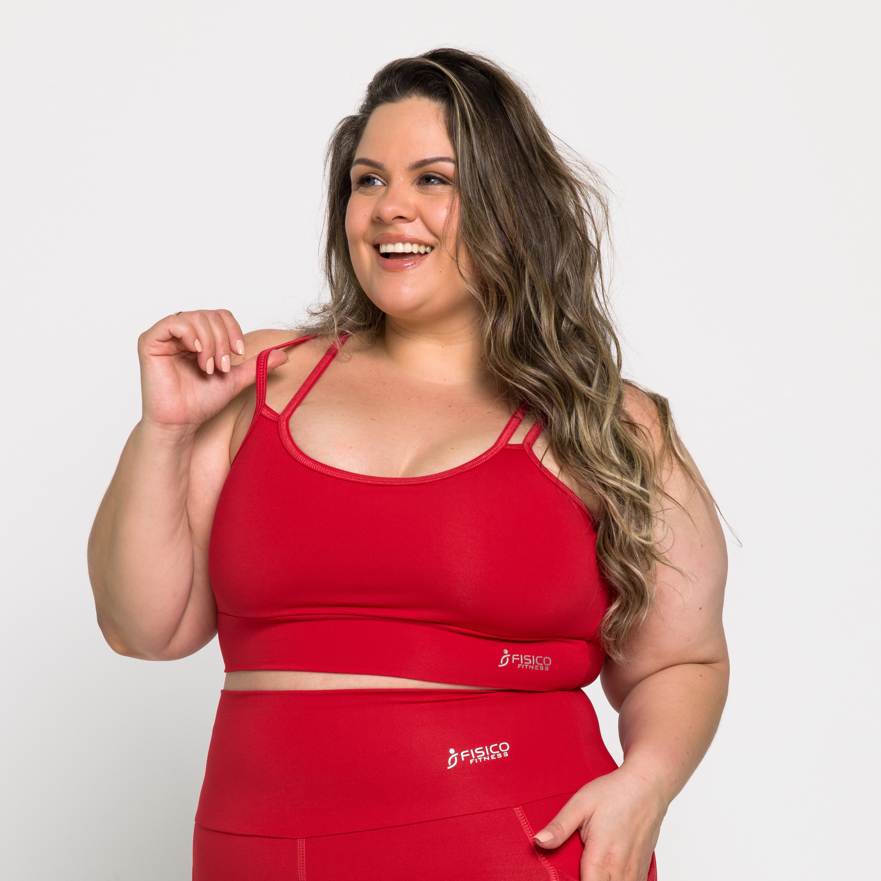 Top Caroline Plus Size em Poliamida - Físico Fitness