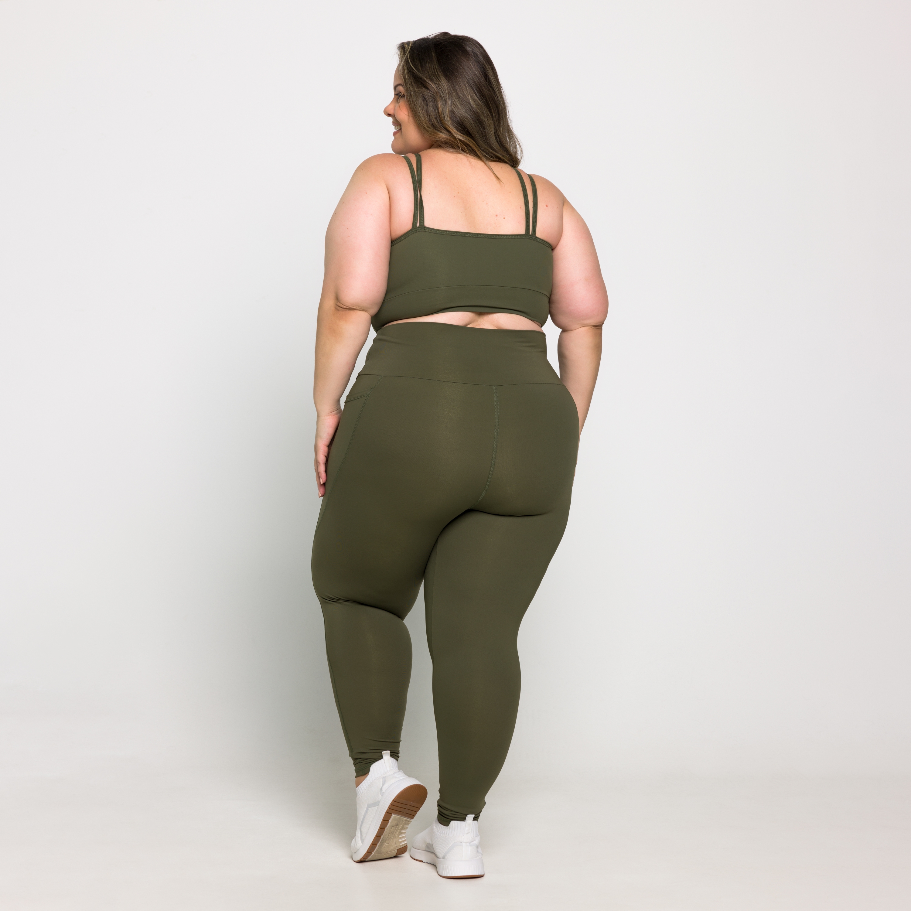 Top Caroline Plus Size em Poliamida - Físico Fitness