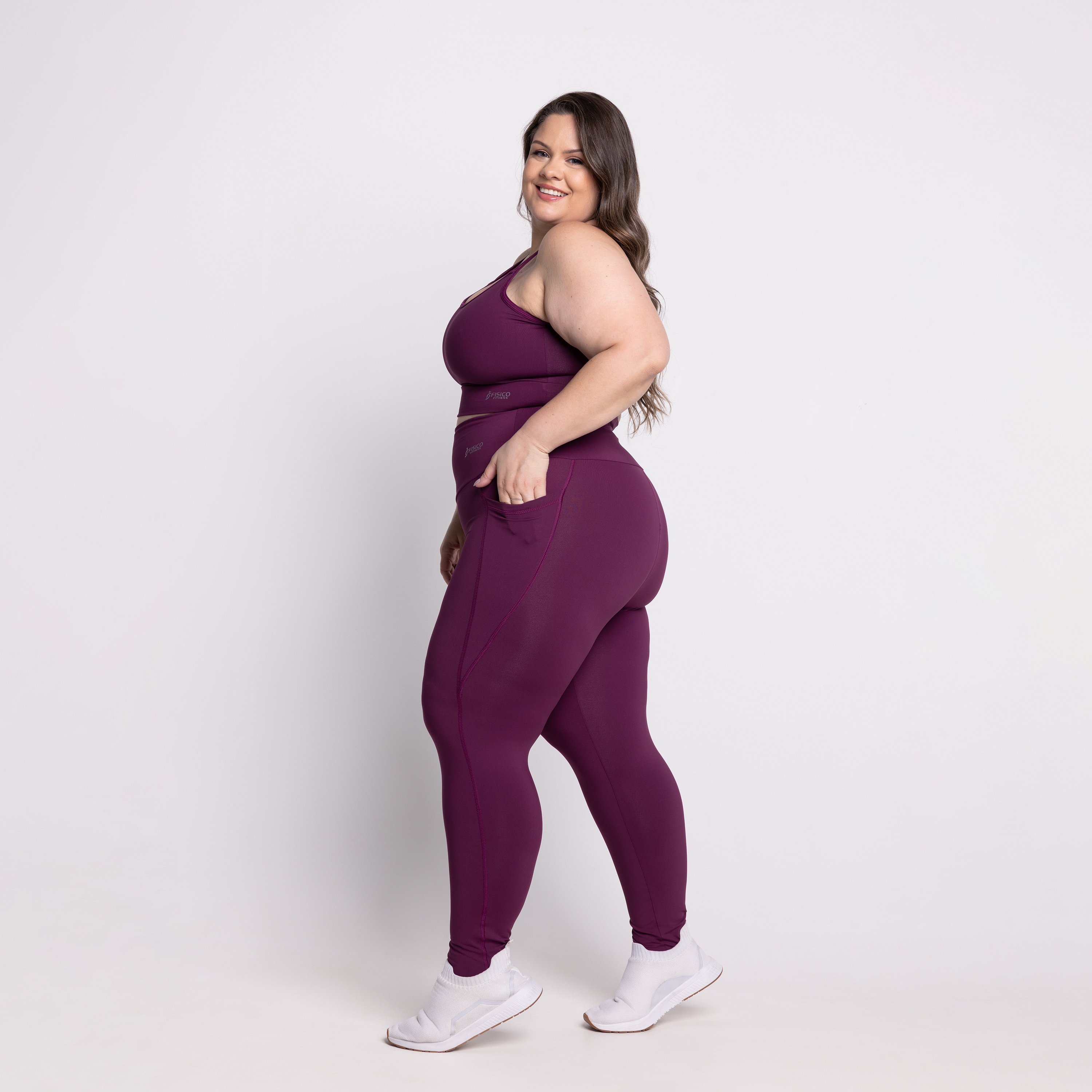 Top Caroline Plus Size em Poliamida - Físico Fitness