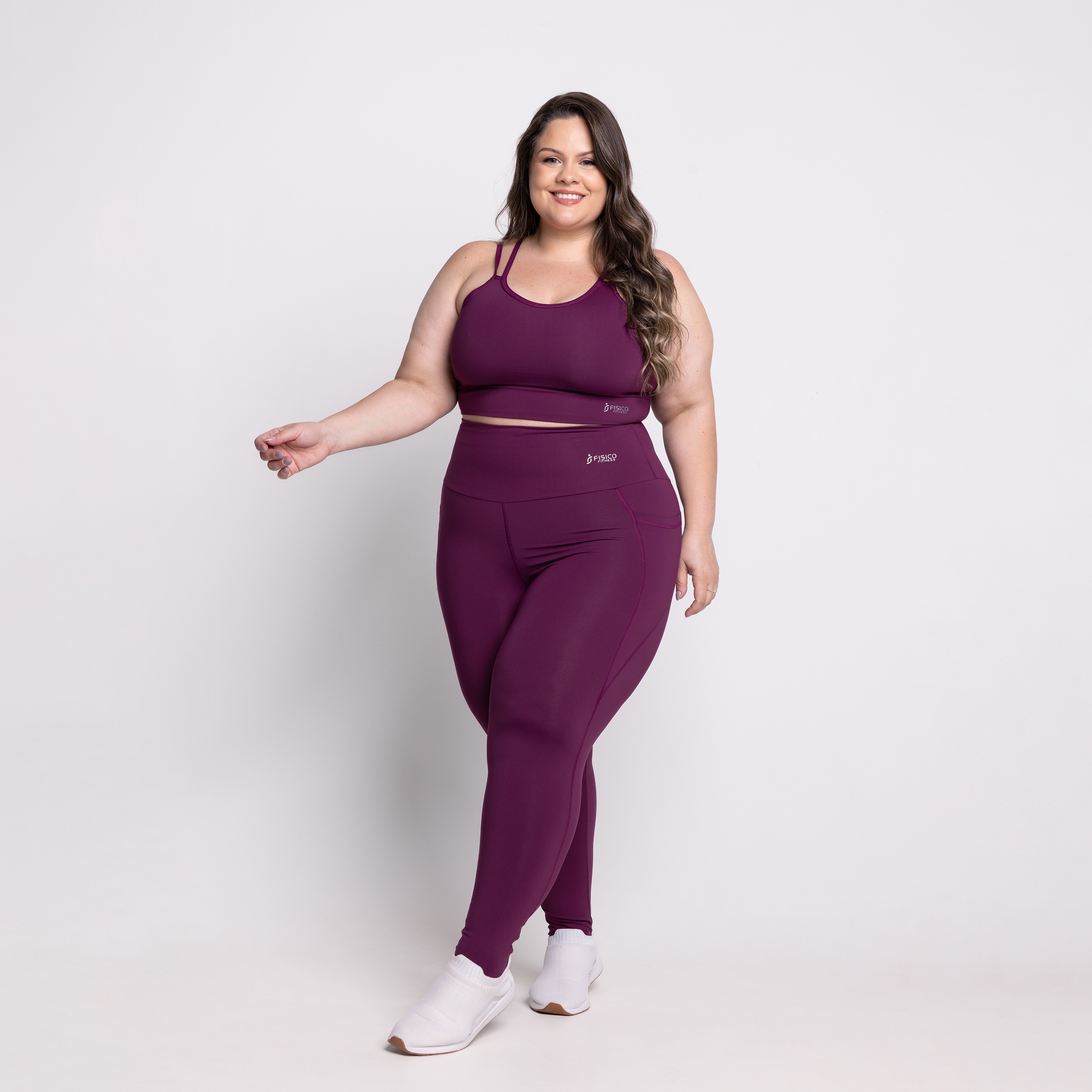 Top Caroline Plus Size em Poliamida - Físico Fitness