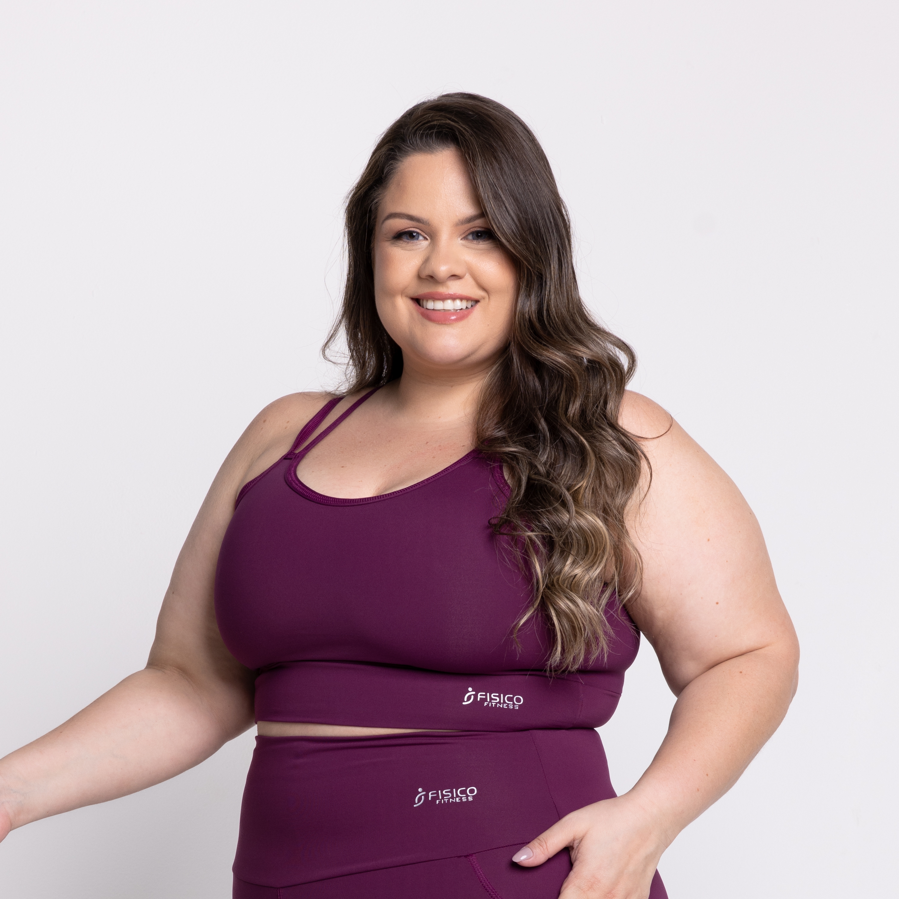 Top Caroline Plus Size em Poliamida - Físico Fitness
